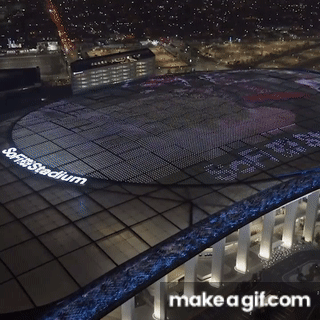 Monday Night Football on the Roof of SoFi Stadium on Make a GIF