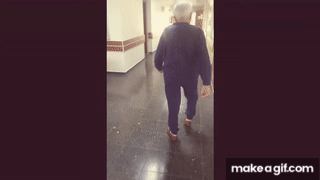 Right slap gait/steppage gait/foot drop in a post-operative patient. on ...