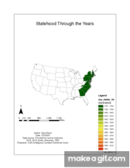 Statehood Through the Years on Make a GIF