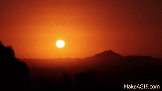 Free Video Clip - Time lapse sunset on Make a GIF