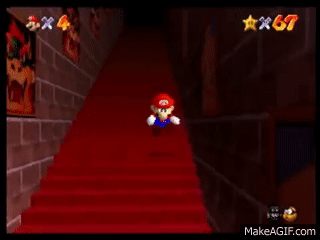 Super Mario 64 - Skip Endless Stairs Glitch on Make a GIF