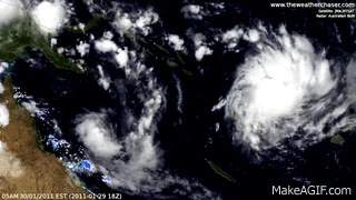 Satellite & Radar Timelapse - Tropical Cyclone Yasi (Update 10 - Final ...