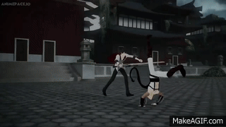 RWBY - Qrow Vs Tyrian (Full Fight) on Make a GIF