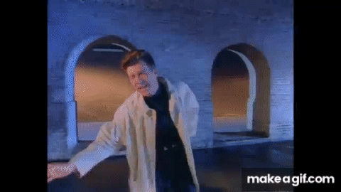 Rick Astley - Never Gonna Give You Up (Official Music Video) on Make a GIF