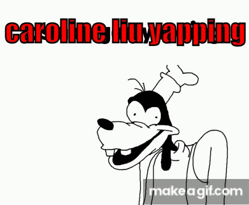 caroline liu yapping on Make a GIF