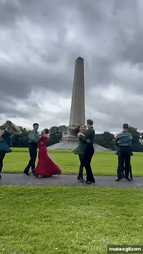 Riverdance dancers doing ceili swing ☘️ on Make a GIF