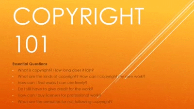 Copyright 101: A Simple Lesson in Licenses on Make a GIF