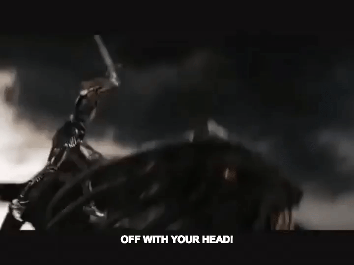 Alice in Wonderland - Alice slays the Jabberwocky on Make a GIF