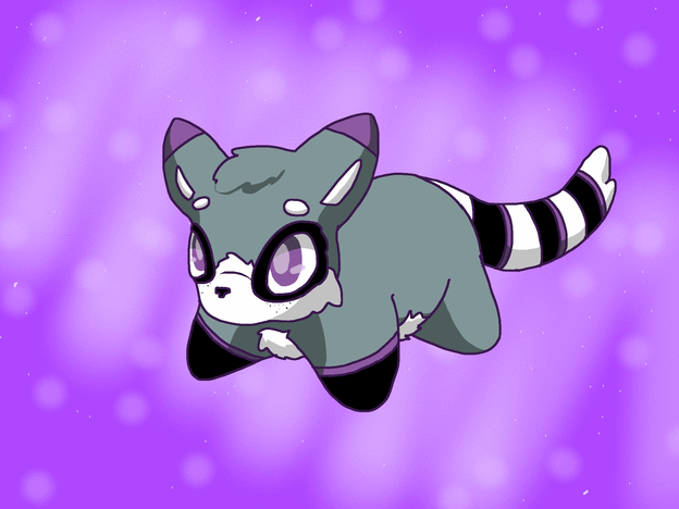 Rachel Raccoon Comm. on Make a GIF