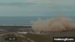 Boom! SpaceX Starship SN10 explodes shortly after landing on Make a GIF
