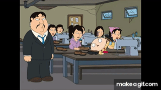 Family Guy | Shoe factory on Make a GIF