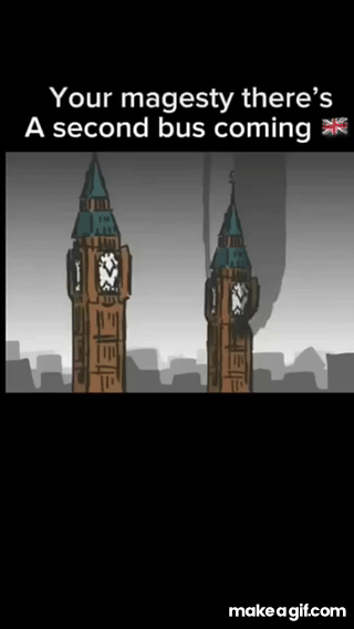 There's a second bus coming! on Make a GIF