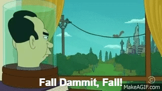 Futurama: Fall Dammit Fall! on Make a GIF
