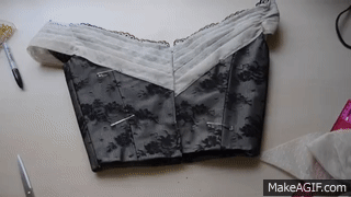 Making a Lace Dress : Vlog : Part Three on Make a GIF