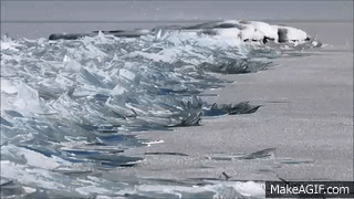 Lake Superior Ice Stacking (Feb. 13, 2016) on Make a GIF
