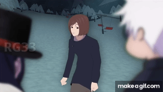 gojo and geto celebrate christmas on Make a GIF