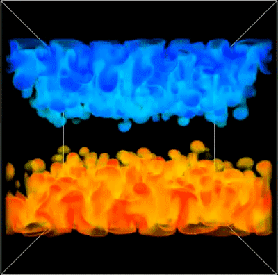 Simulation of Rayleigh-Benard-convection on Make a GIF