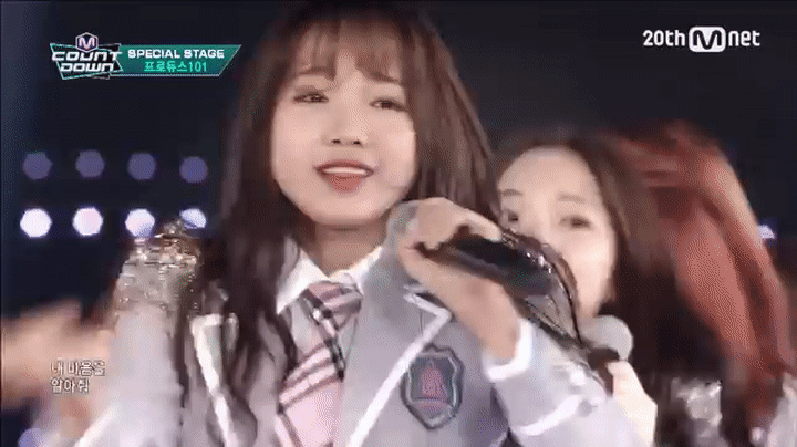 Produce101(프로듀스101) - "PICK ME" M COUNTDOWN 151217 EP.453 on Make a GIF