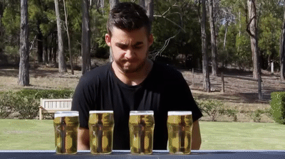 Guy Drinks 4 Pints of Beer in World Record Time (Original) on Make a GIF
