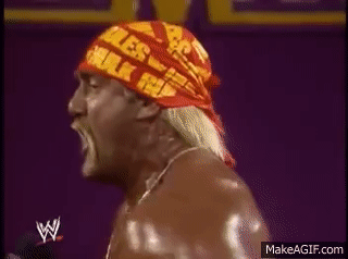 WWF Wrestlemania V - Hulk Hogan Interview on Make a GIF