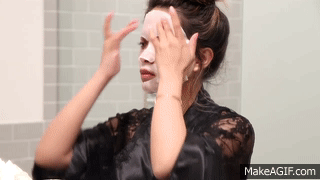 How I Remove My Makeup | My Night Time Skincare Routine on Make a GIF