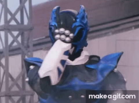 Psycho Blue Ranger lightning on Make a GIF