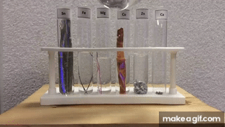 Reactivity of Metals with water - Qualitative Lab on Make a GIF