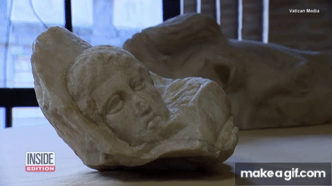 Vatican Museum Returns Pieces of Parthenon to Greece on Make a GIF