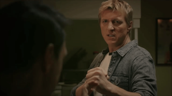 Daniel LaRusso vs Johnny Lawrence Fight! - Cobra Kai Season 2 on Make a GIF