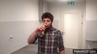 beer chug on Make a GIF