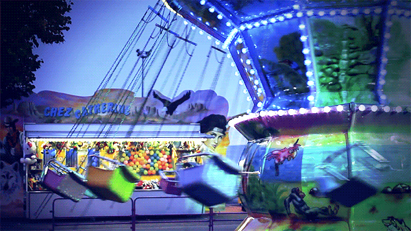 A carnival merry-go-round, stuck in a perpetual loop. on Make a GIF