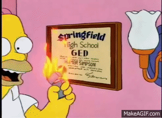Homero ''SOY INTELECTUAL MUY INTELIGENTE" on Make a GIF