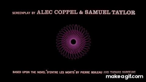 Vertigo (1958) title sequence on Make a GIF