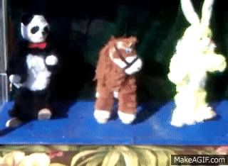 Puppet Dance Party on Make a GIF