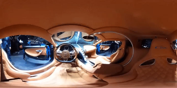 Video 360º Bugatti Chiron desde Ginebra 2016 on Make a GIF