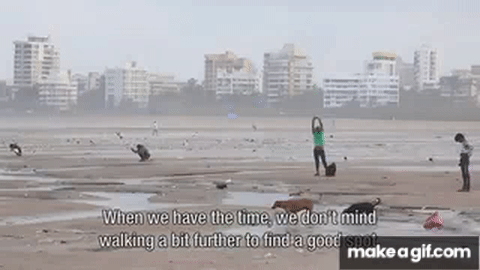 Pooping on the beach in India - vpro Metropolis on Make a GIF on Make a GIF