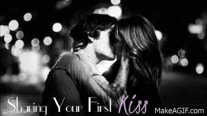 the first kiss on Make a GIF