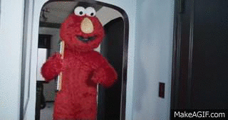 Confused Elmo on Make a GIF