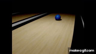 just a normal bowling alley screen on Make a GIF