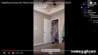 YourRAGE Reacts To FLIGHTREACTS The Whole Team Hit Dance 😂😂 on Make a GIF