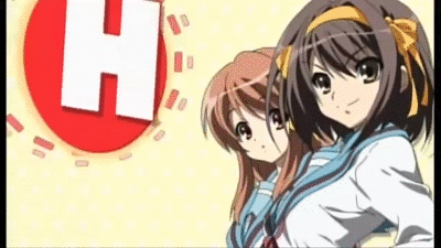 Suzumiya haruhi no yuutsu NewOP "Super Driver" 【HD】 on Make a GIF