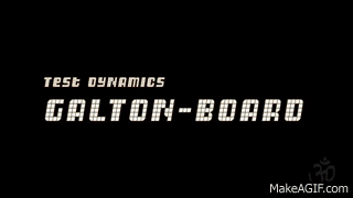 Galtonboard / Galtonbrett Simulation (or Bean machine or quincunx or ...