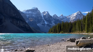 4K Moraine Lake Relaxation | Soothing Water Ambience | Peaceful Nature ...