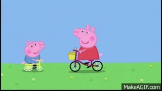 MlG Peppa Pig learns how 2 ride doritos! on Make a GIF