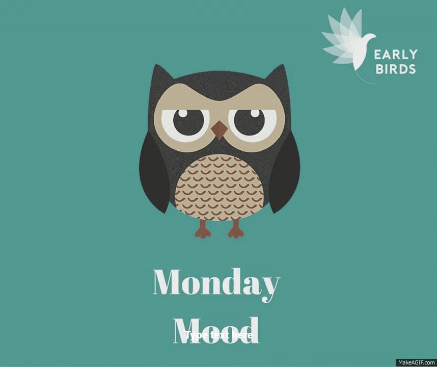 Monday Mood vs Friday Mood on Make a GIF
