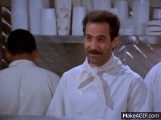 The Soup Nazi - "Por Favor?" on Make a GIF