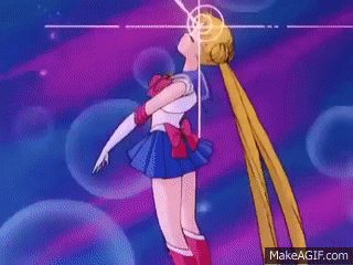 Original 1992 Sailor Moon Transformation on Make a GIF