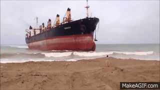 Ship Crash Compilation on Make a GIF