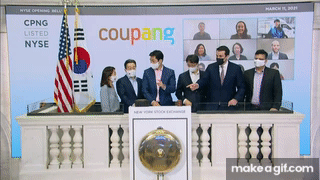 Coupang (NYSE: CPNG) Rings The Opening Bell® on Make a GIF
