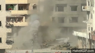 T-72 Ammo cooking off on Make a GIF